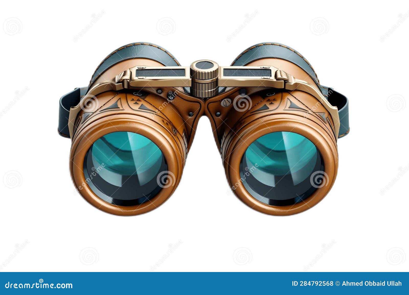 Focused Perspective Isolated Binocular Illustration. Generative AI ...