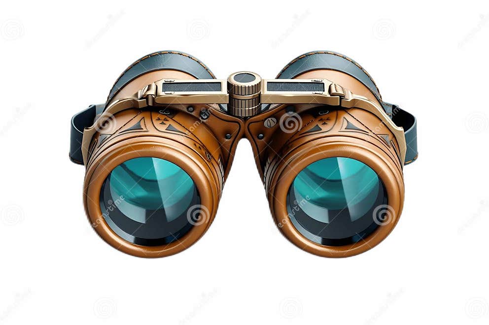 Focused Perspective Isolated Binocular Illustration. Generative AI ...