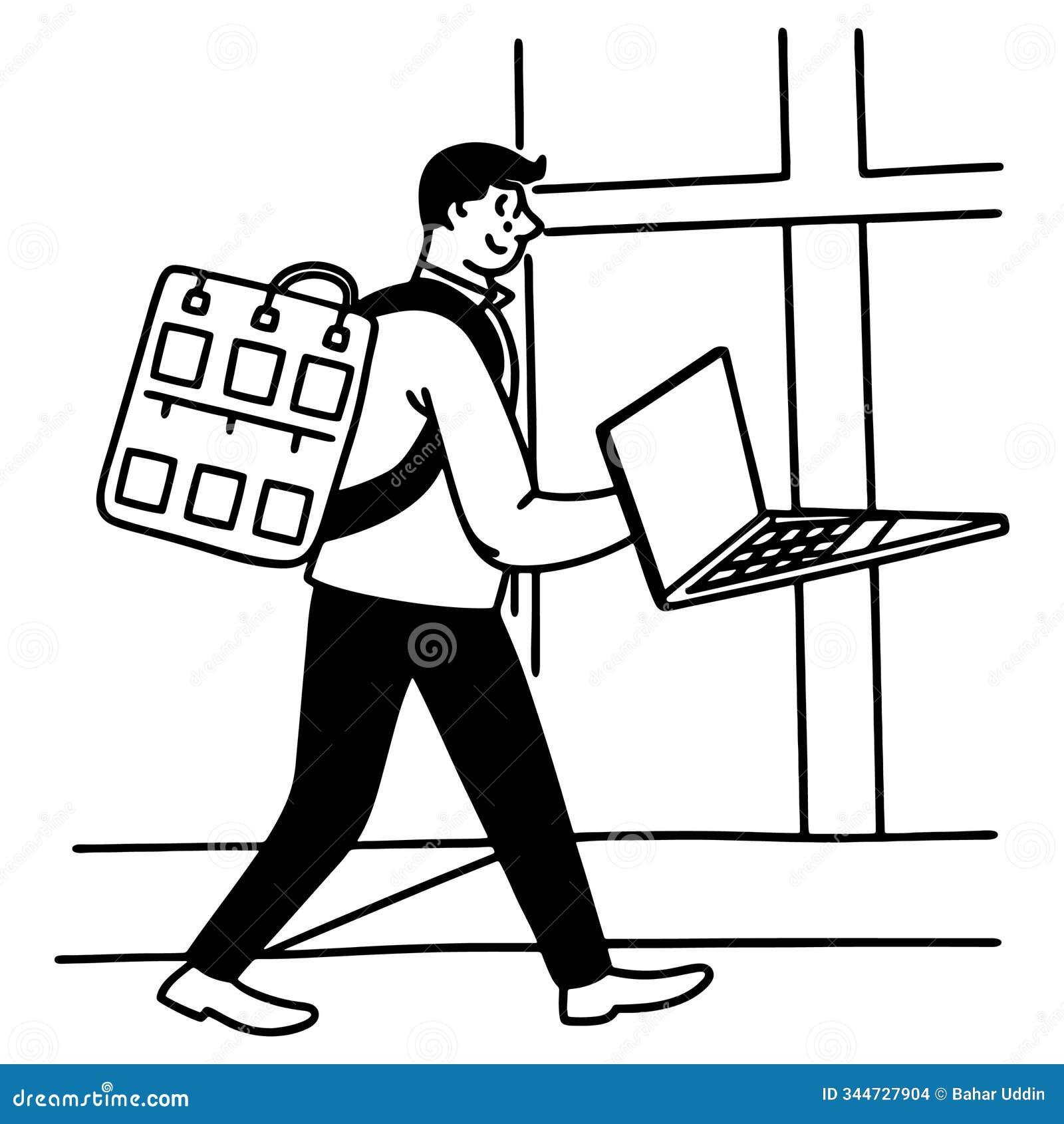 Professional Timeline Infographic Template With Four Steps Cartoon ...