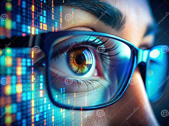 Focused Programmer with Glasses Deep Dive into Coding Perfect for Tech ...