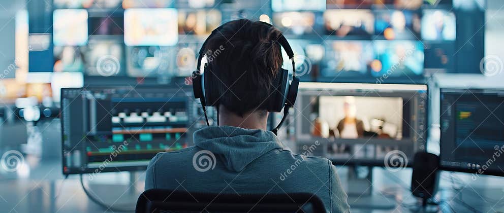 He is Focused on the Screen and he is Working on a Project by AI ...