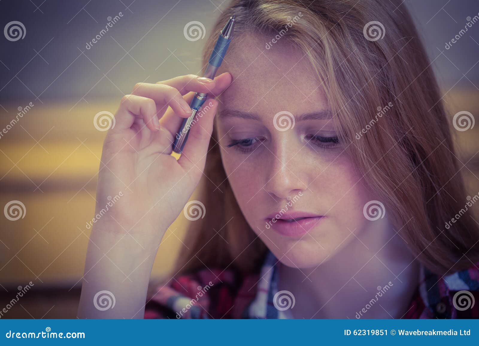 Focused student studying stock image. Image of lecture - 62319851