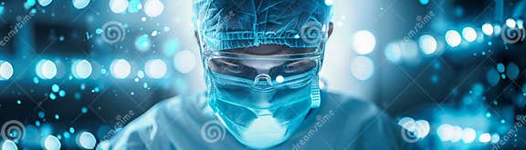 Focused Surgeon Performing Critical Surgery with Precision Stock ...