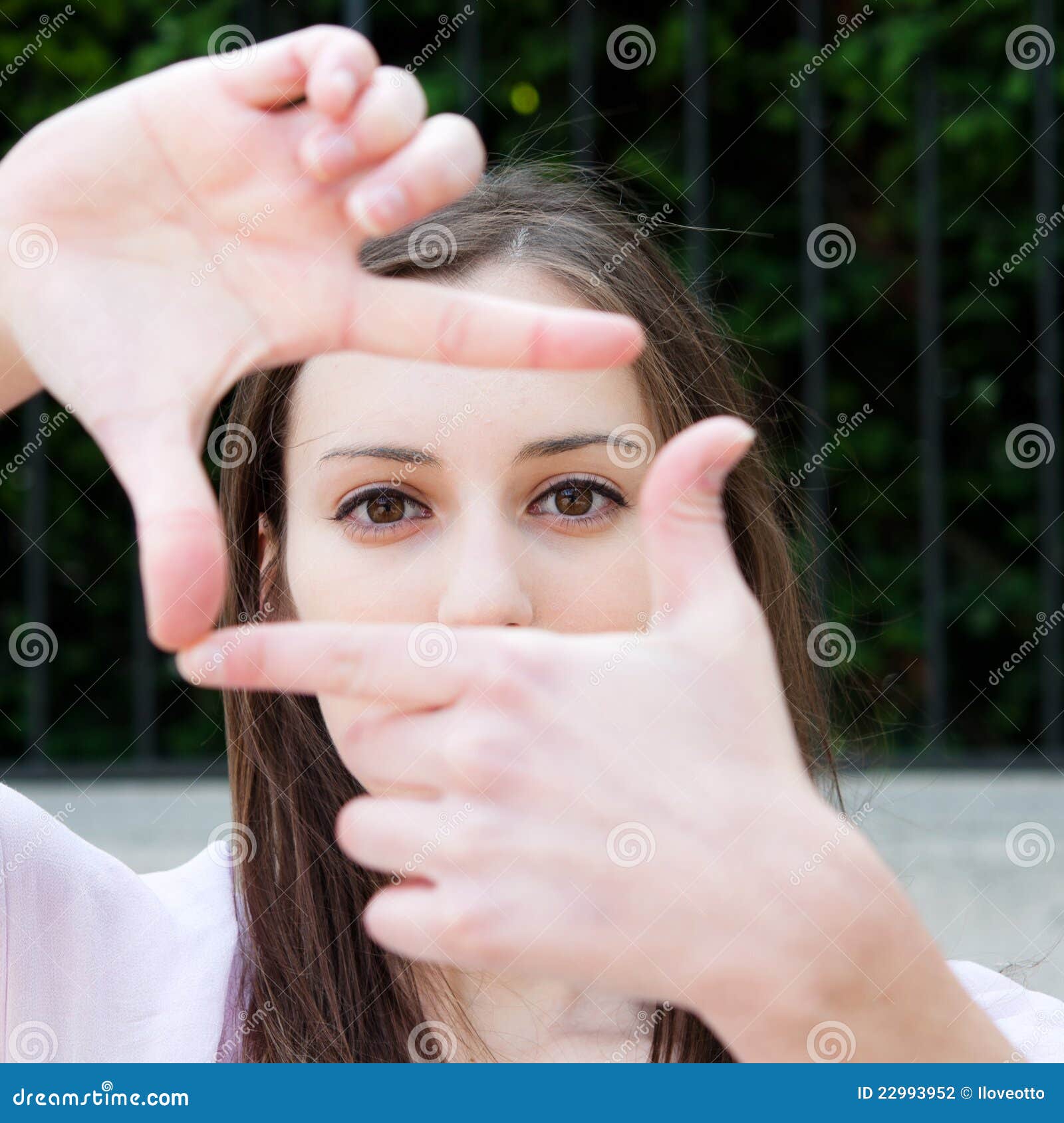 Focused view stock photo. Image of people, gesture, watch - 22993952