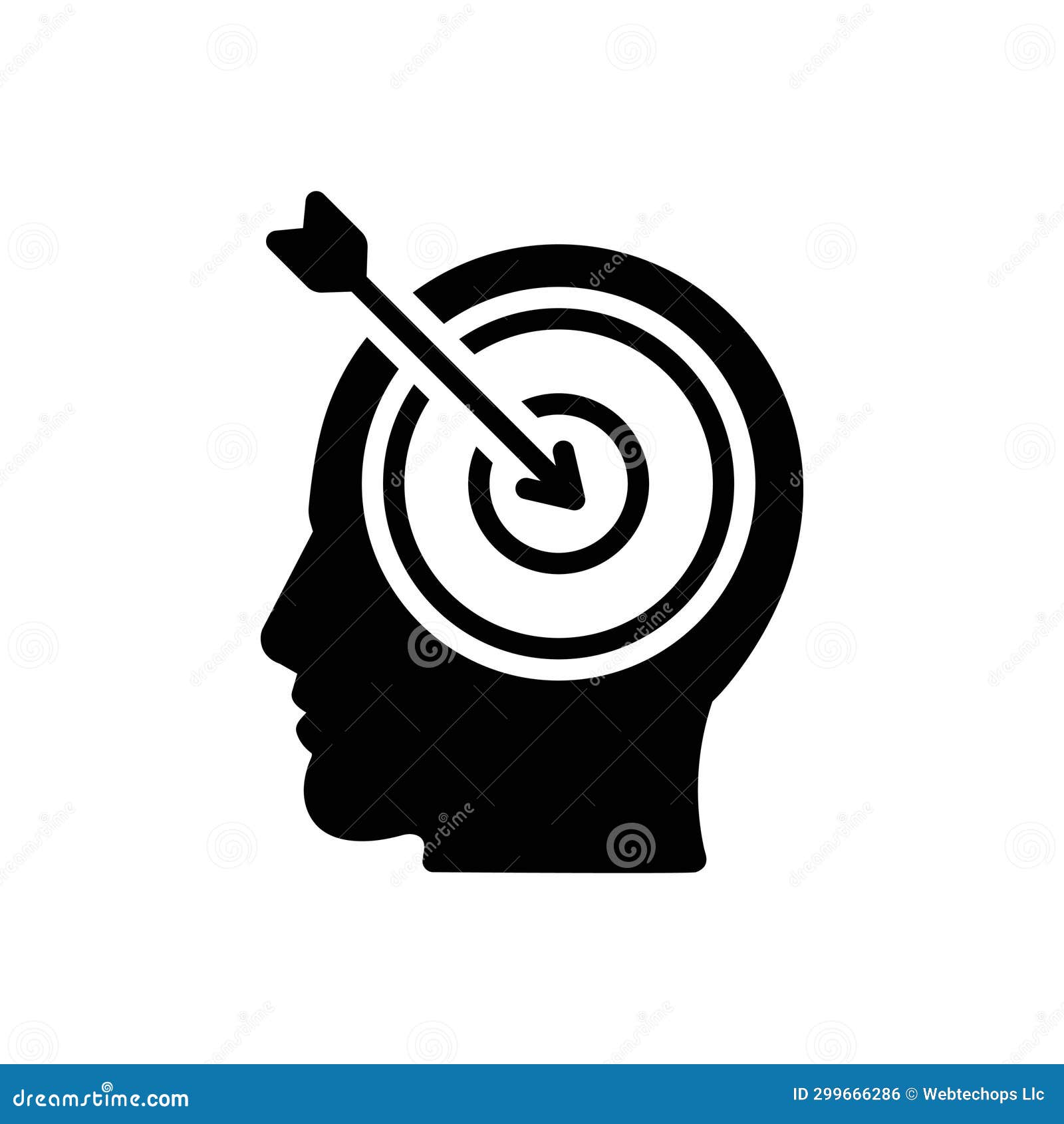 Black Solid Icon For Focuses, Focal Point And Accurately Stock Photo ...