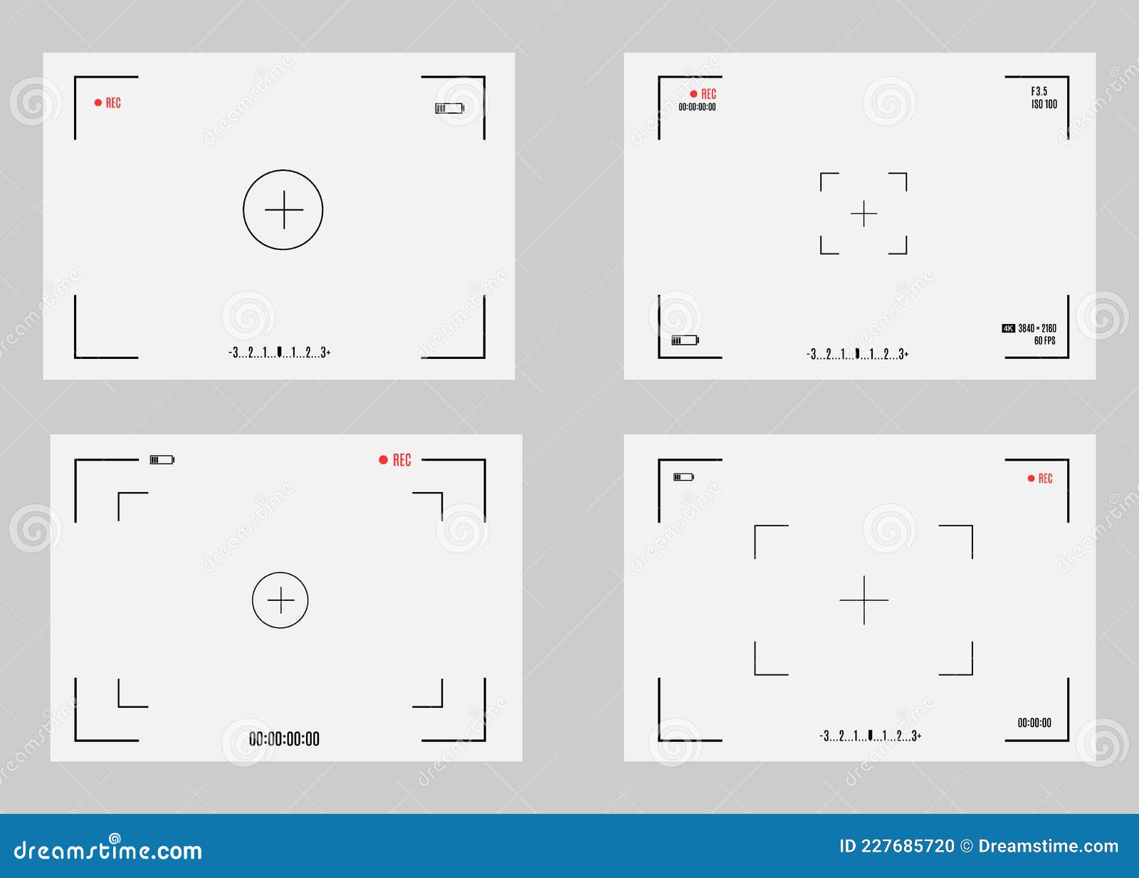 Focusing the Camera Screen or Focus Camcorder Image. Stock Illustration ...