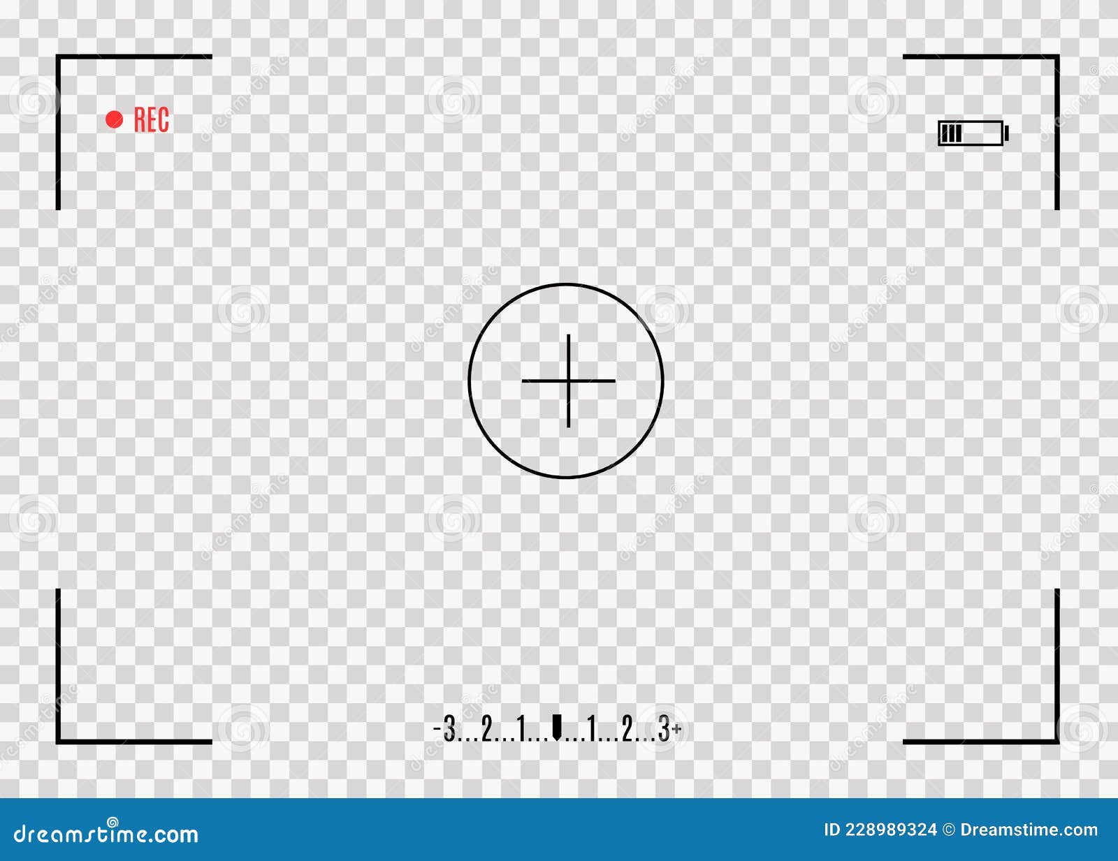 Focusing the Camera Screen or Focus Camcorder Image. Stock Illustration ...