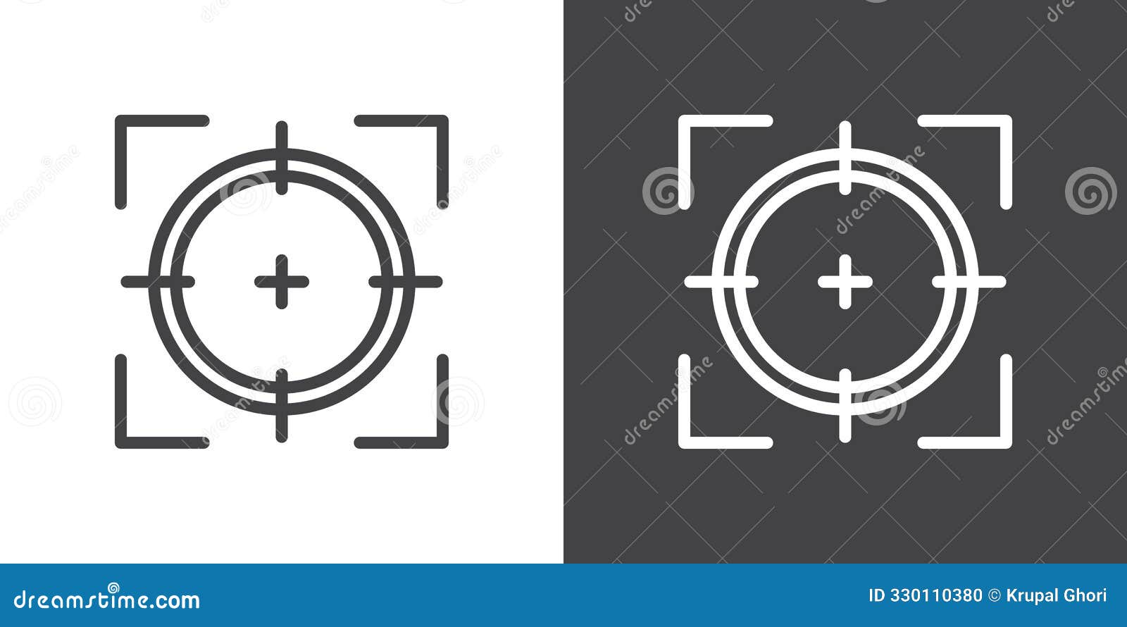 Focusing Icon Line Art Vector | CartoonDealer.com #330131891