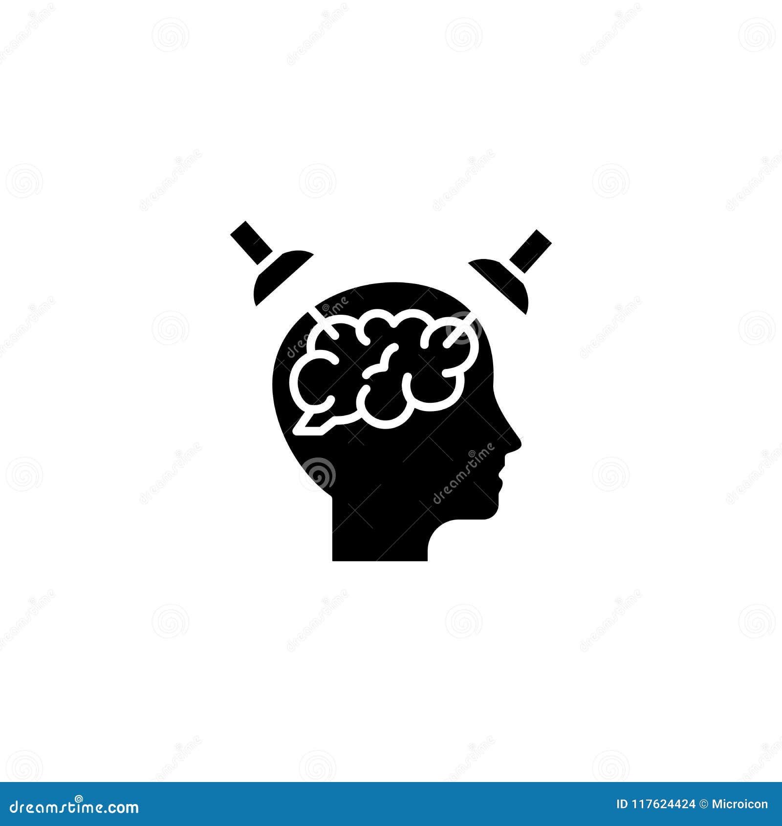 Focusing on Issues Black Icon Concept. Focusing on Issues Flat Vector ...