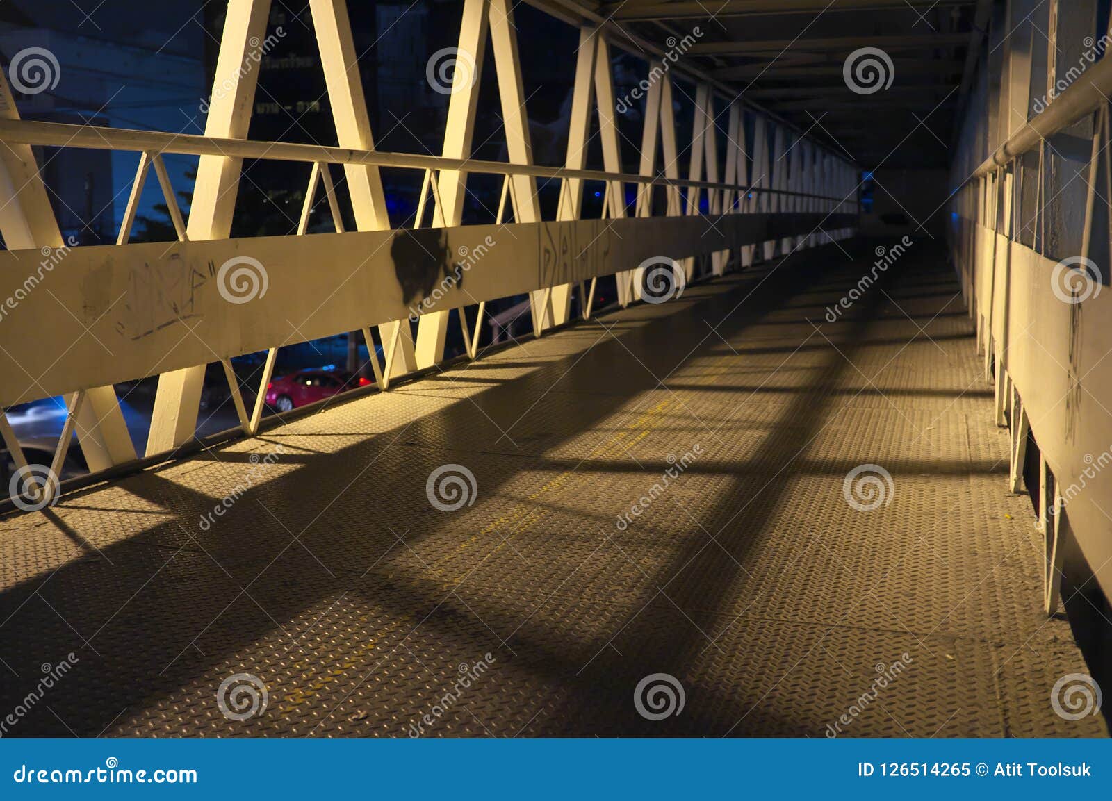 A Scary Random Bridge in a Big City Stock Image - Image of focusing ...