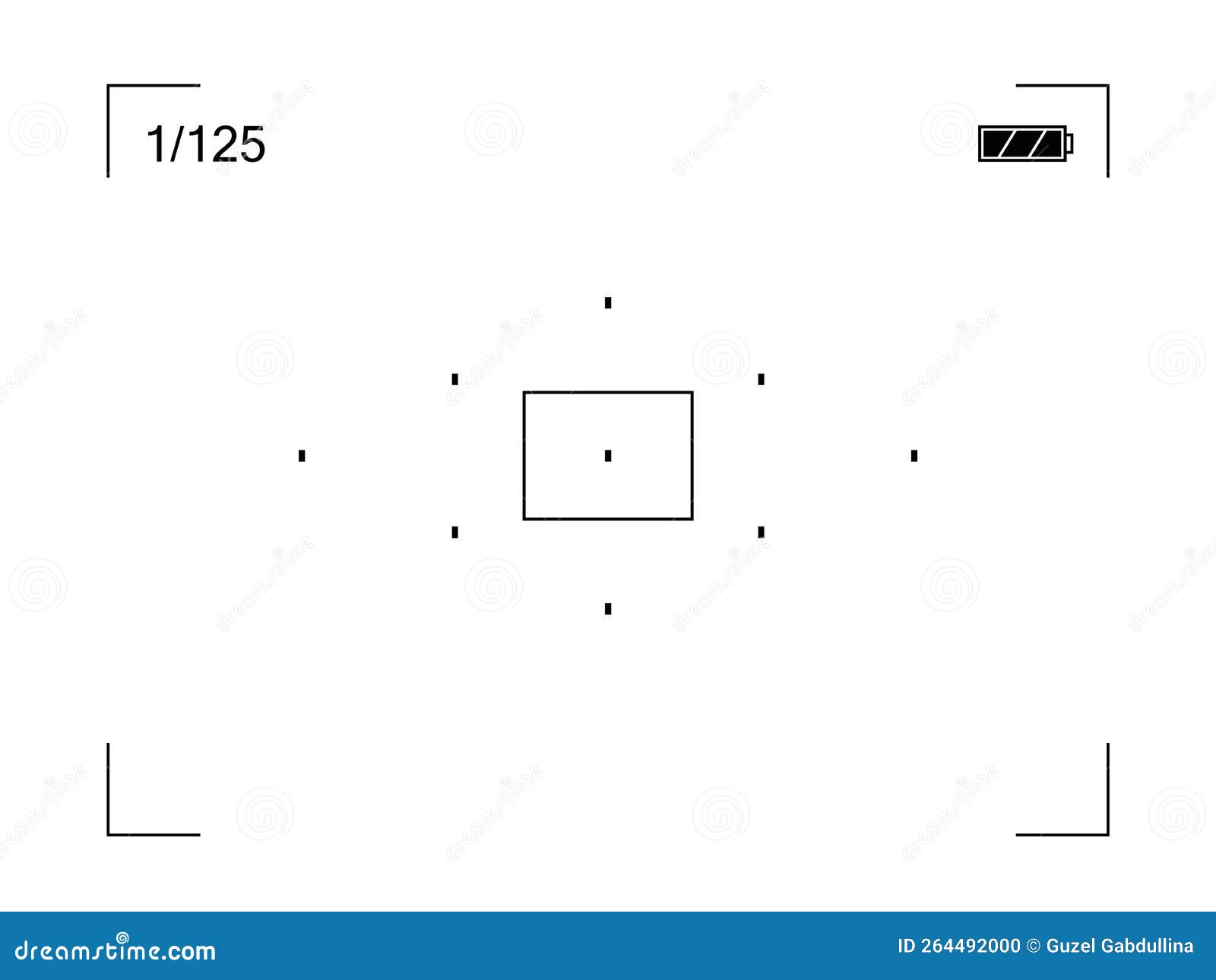 Focusing Points Screen of the Camera Viewfinder. Vector Template of ... Focusing Points Screen of the Camera Viewfinder. Vector Template of ...