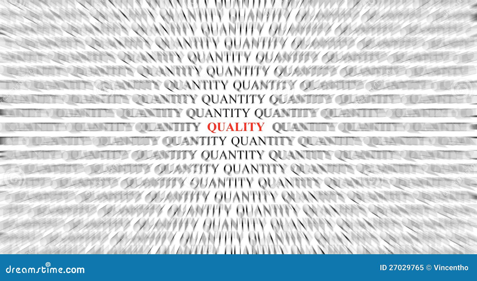 Focusing on Quality Over Quantity. Stock Image - Image of control ...