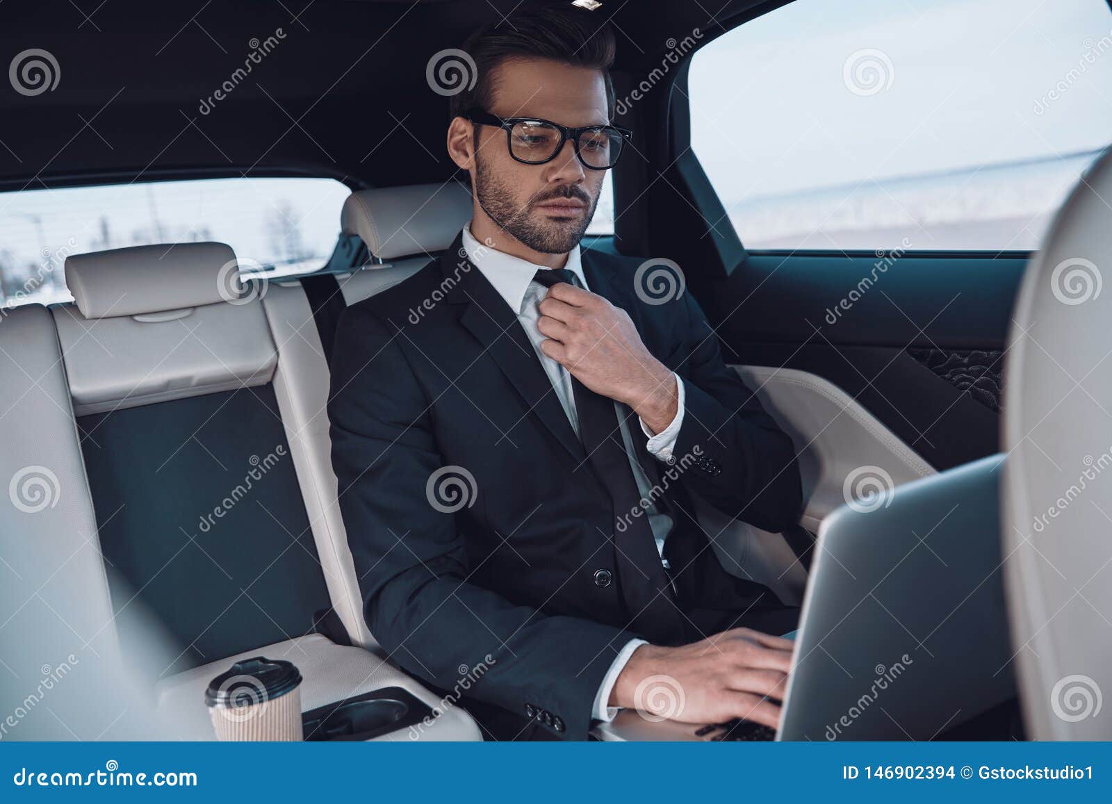 Focusing on work. stock photo. Image of computer, interior - 146902394