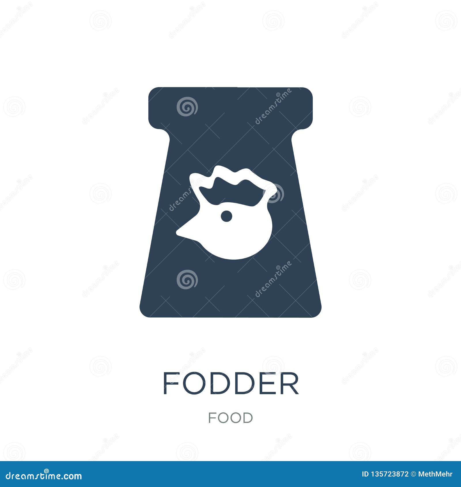 Fodder Icon in Trendy Design Style. Fodder Icon Isolated on White ...