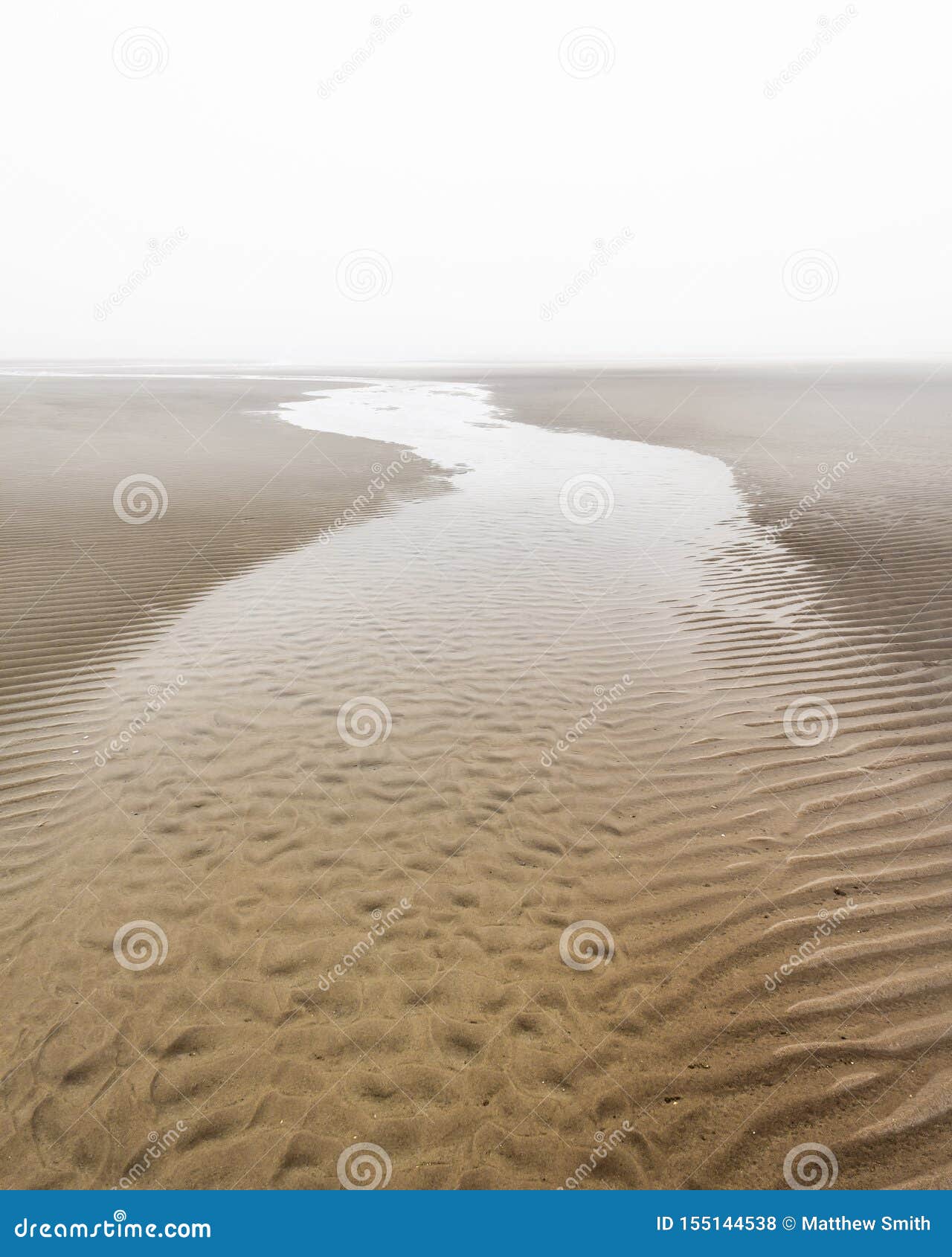 Fog on the Beach, Cape Cod stock photo. Image of ripples - 155144538