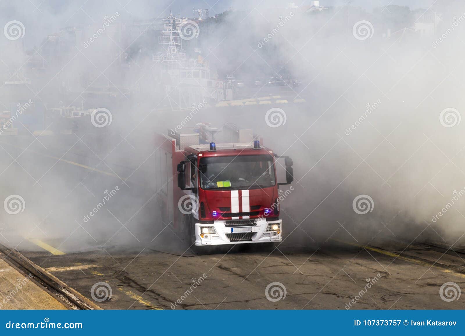A Fire Goes through a Heavy Fire from a Fire. Stock Image - Image of ...