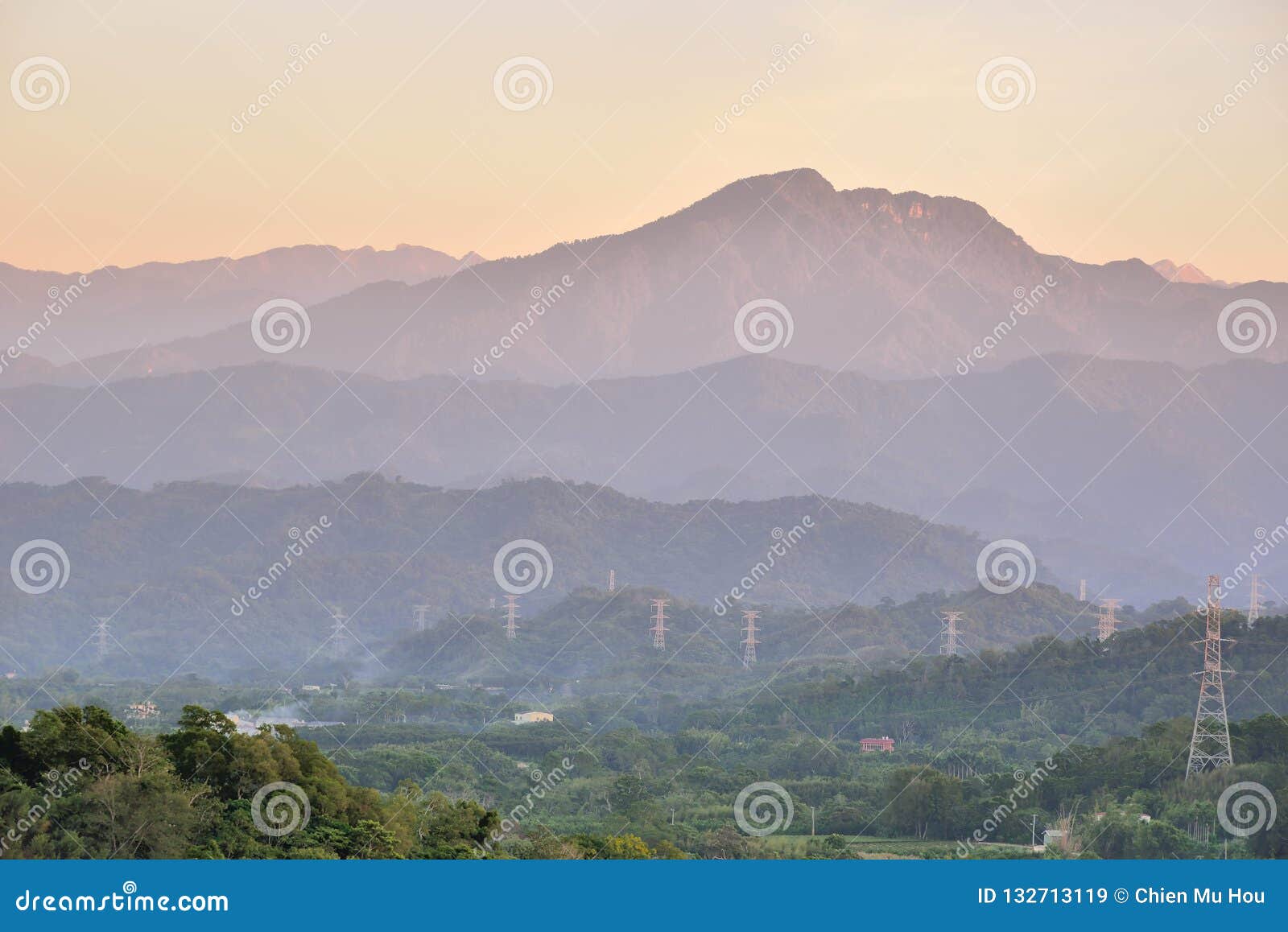 Fog in the Forest on Mount. Stock Image - Image of farm, forest: 132713119