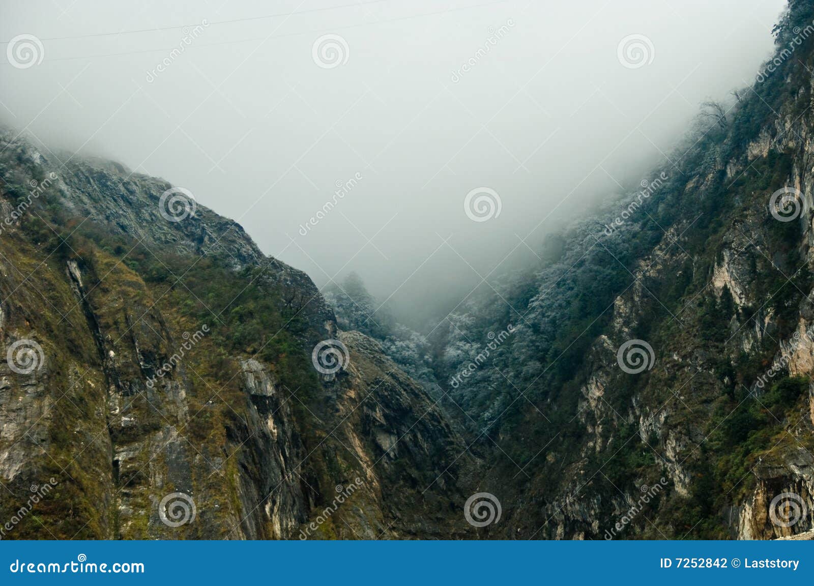 Fog and hill stock photo. Image of mountainous, nature - 7252842