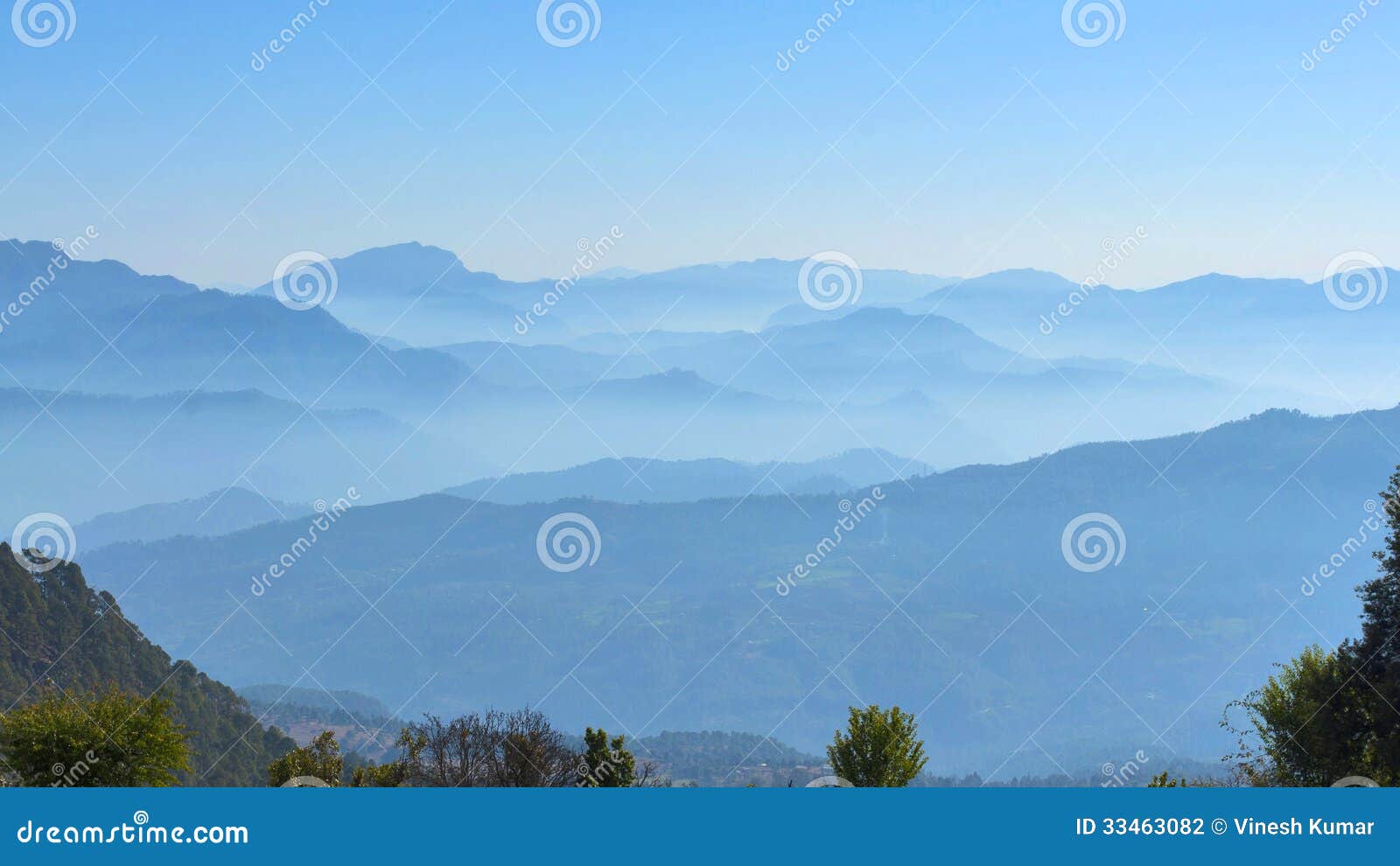 Fog layers in mountains stock photo. Image of distributed - 33463082