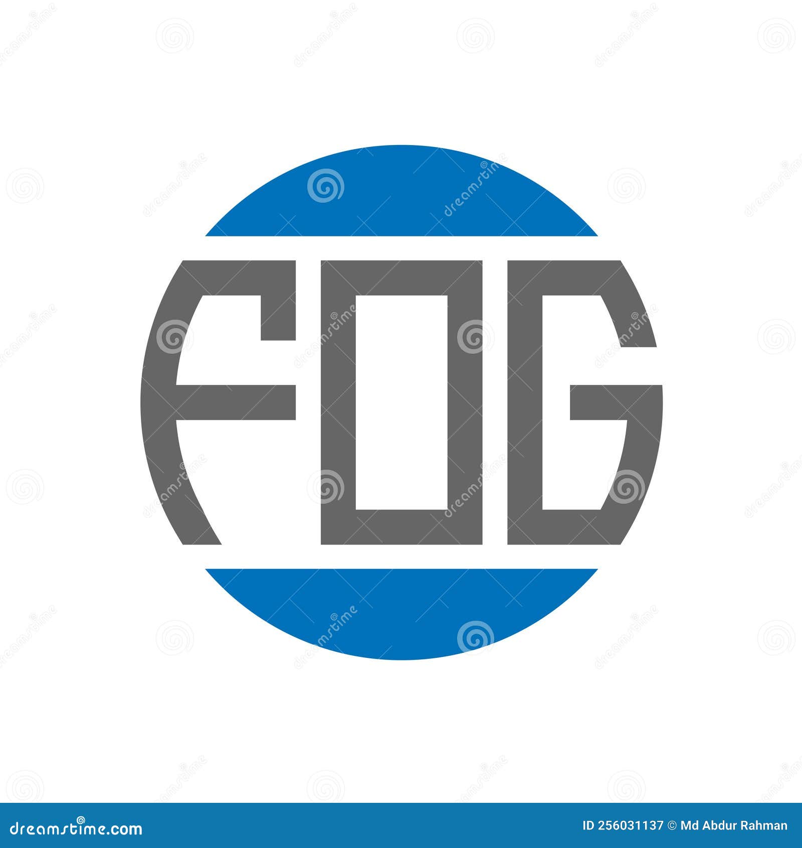 FOG Letter Logo Design on White Background. FOG Creative Initials ...