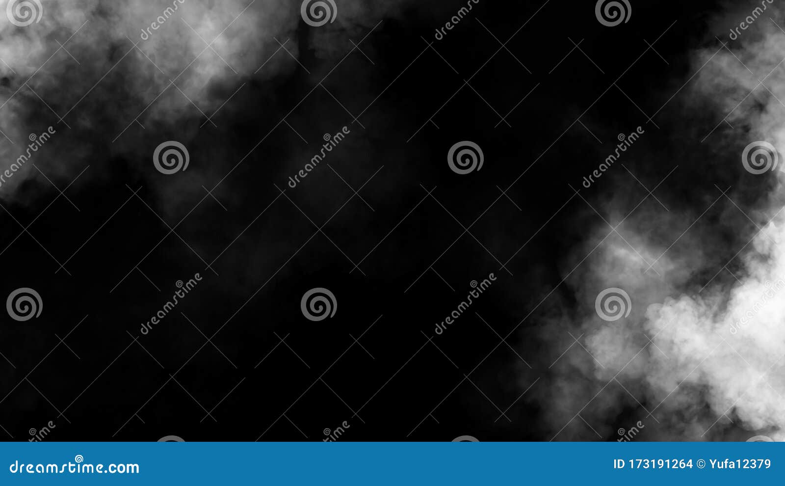 Fog And Mist Effect On Black Background. Green Smoke Texture Royalty ...