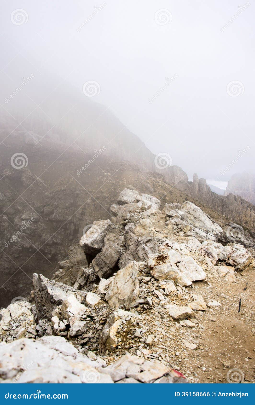 Fog on mountain ridge stock photo. Image of visibility - 39158666
