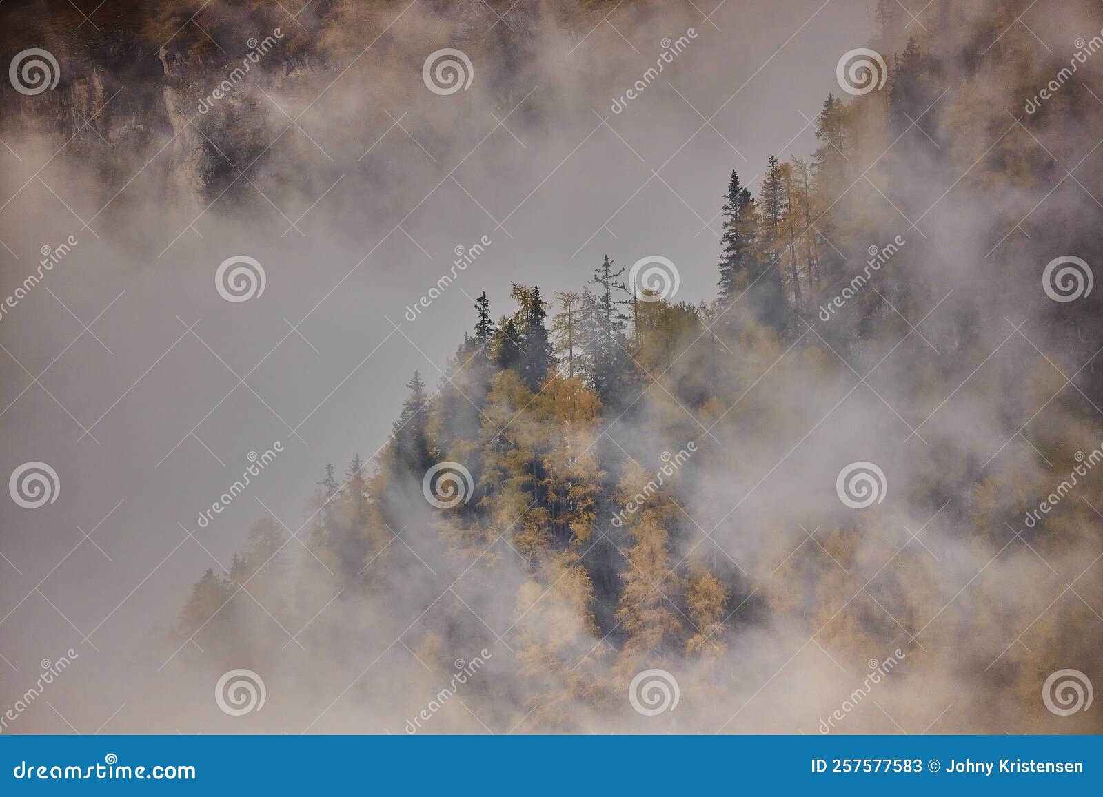 Fog in the Mountains in Italy Stock Image - Image of landscape ...