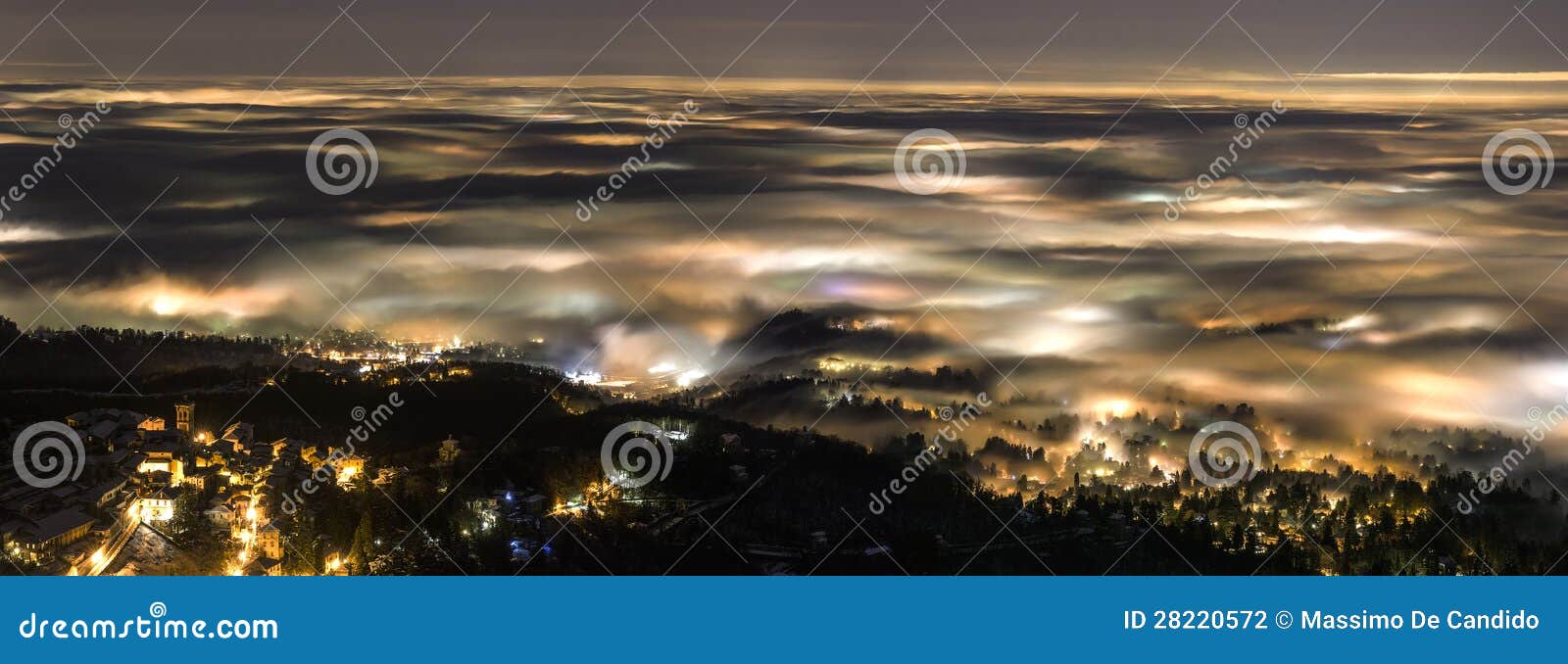 Fog in the night stock photo. Image of mist, autumn, misty - 28220572