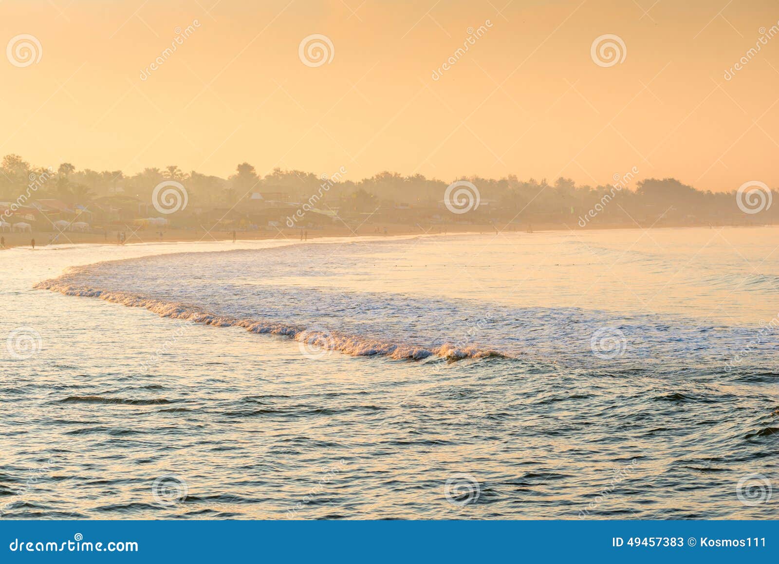 Fog Oceanfront in the Rays of Rising Sun Stock Image - Image of ...