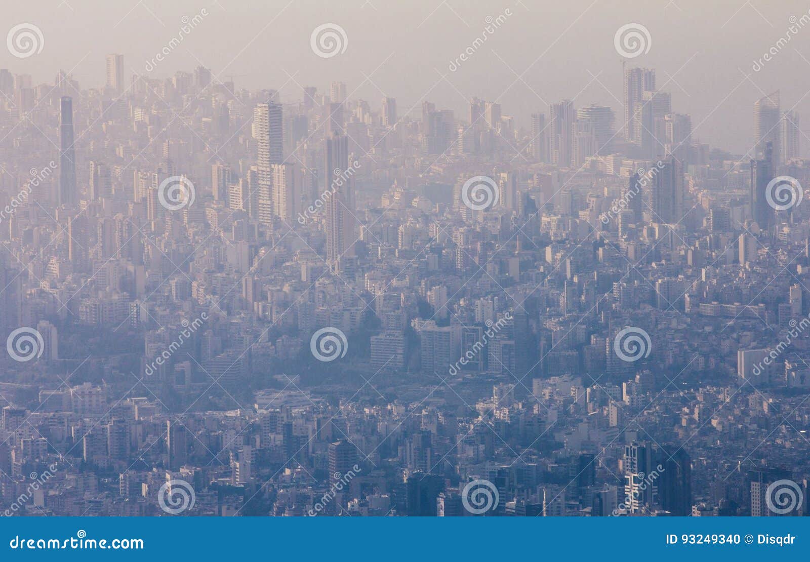 Fog Over the City of Beirut Stock Photo - Image of environmental ...