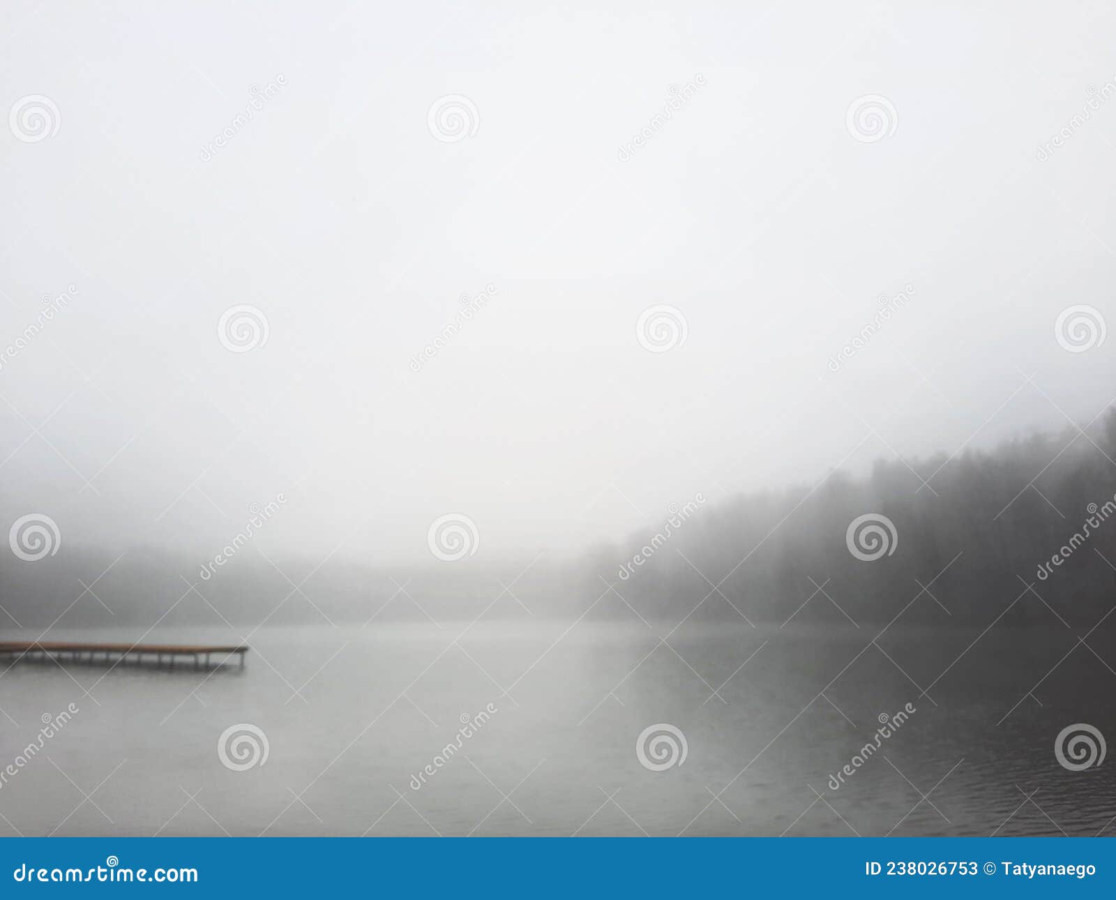 Fog over the lake stock image. Image of lake, silence - 238026753