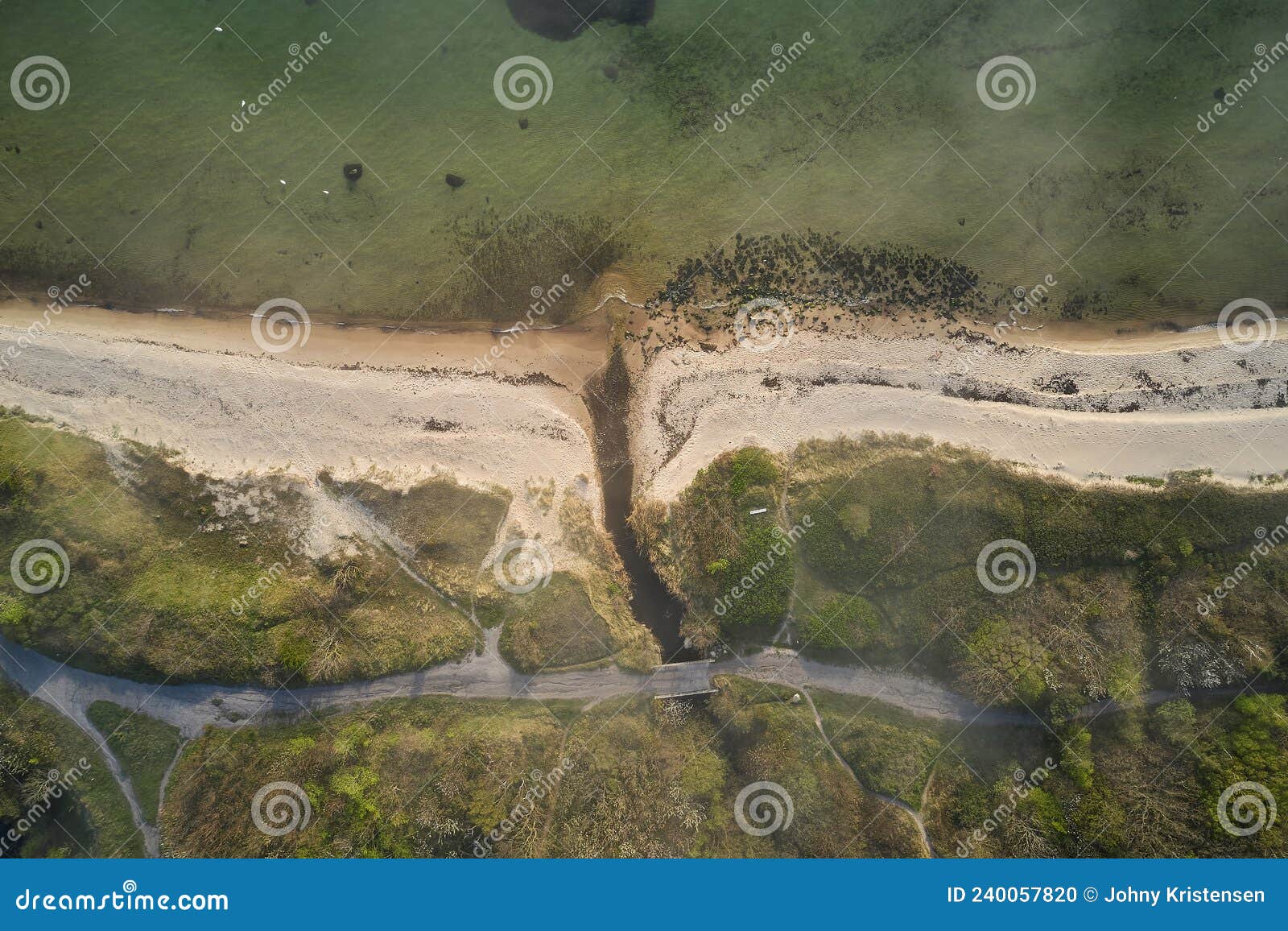 Fog Over the Ocean Hitting the Shore in Denmark Stock Photo - Image of ...
