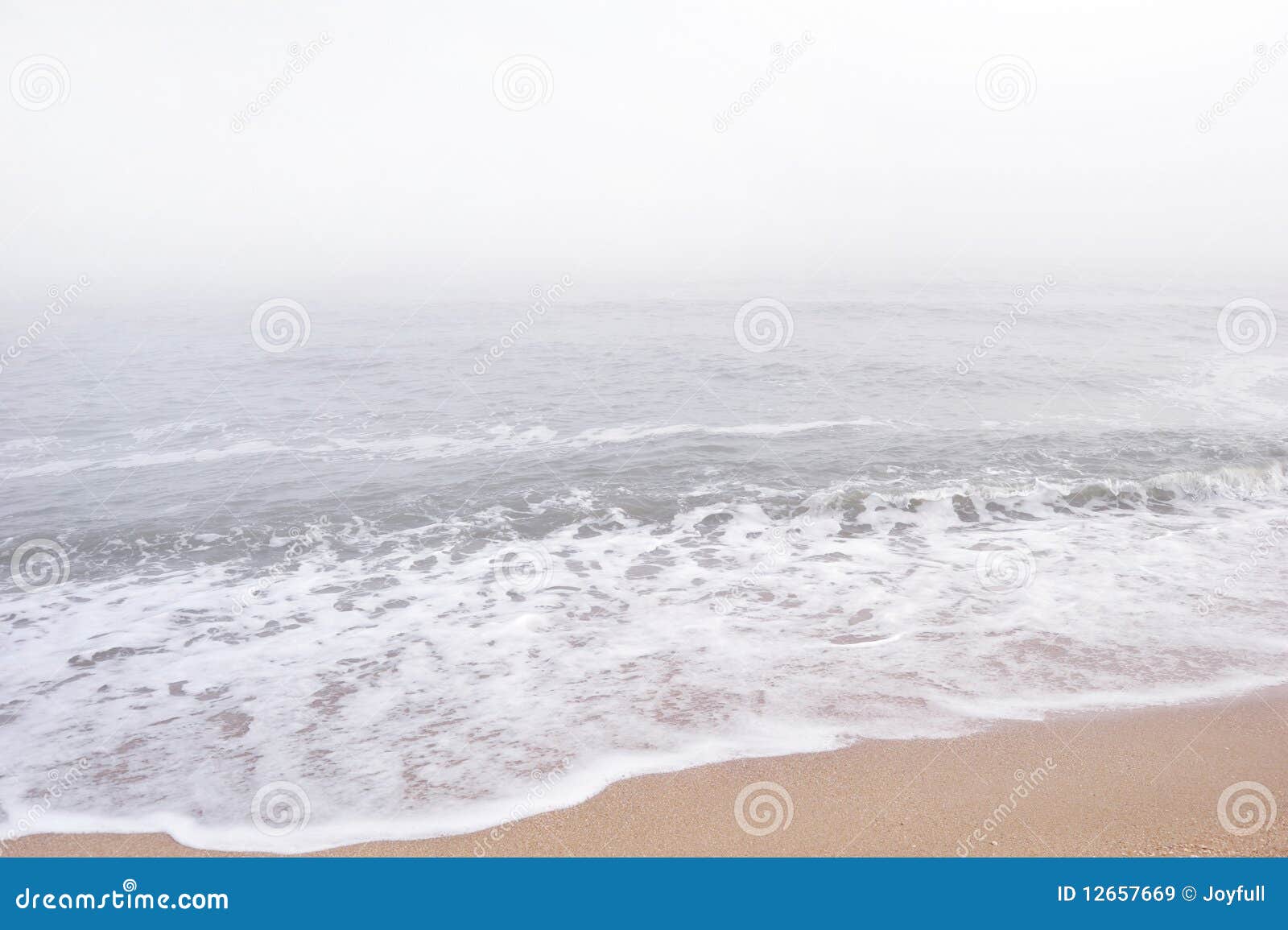 Fog over the sea stock image. Image of freezing, surf - 12657669