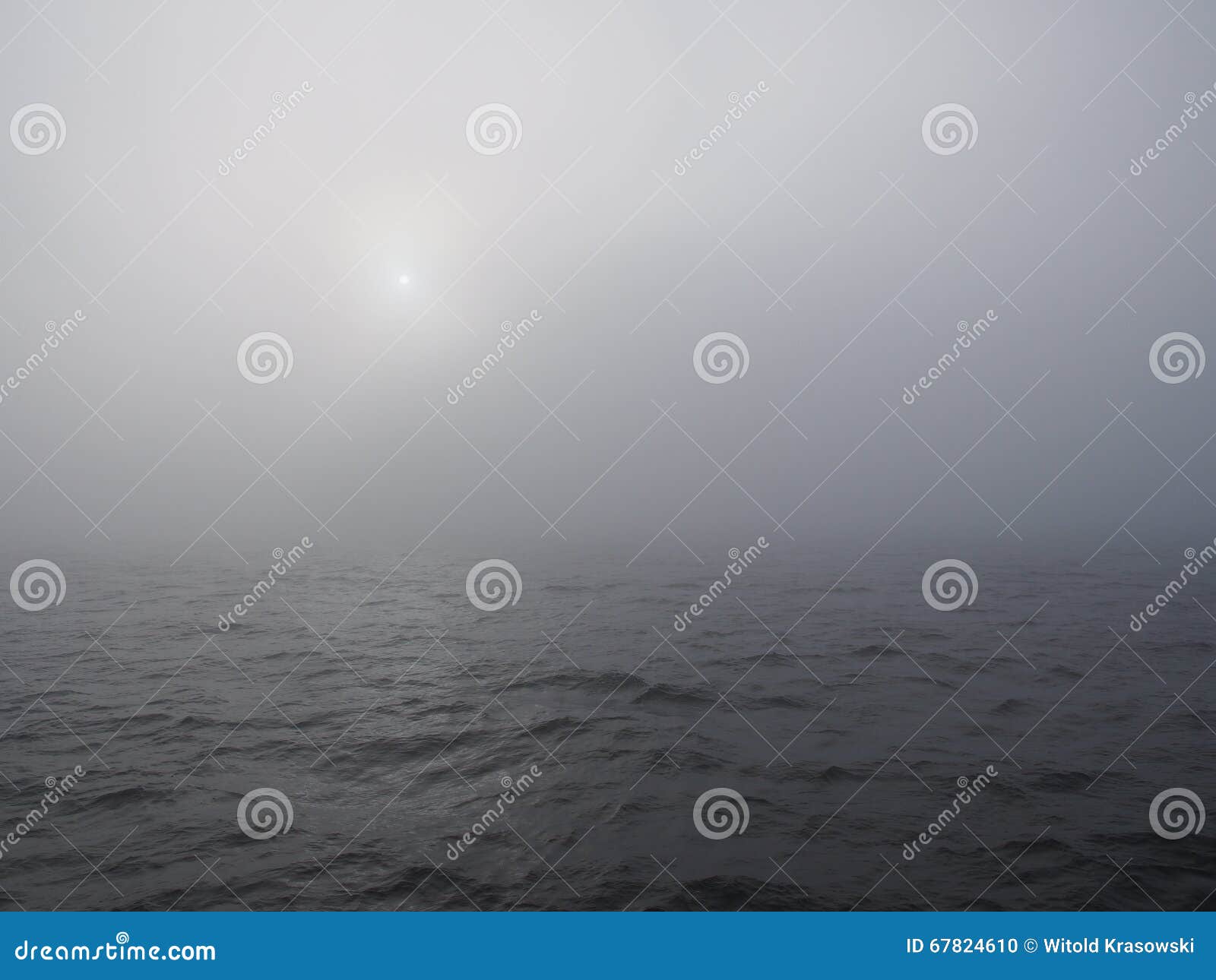Fog over sea stock photo. Image of light, weather, ocean - 67824610