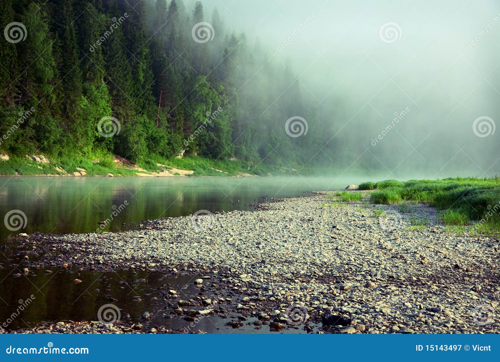 Fog on a river stock image. Image of ethereal, environment - 15143497