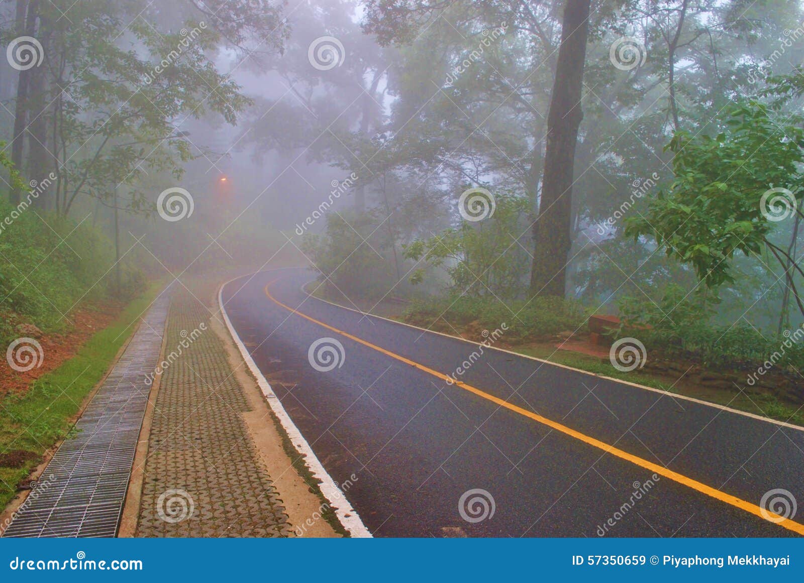Fog road stock image. Image of travel, road, blue, background - 57350659