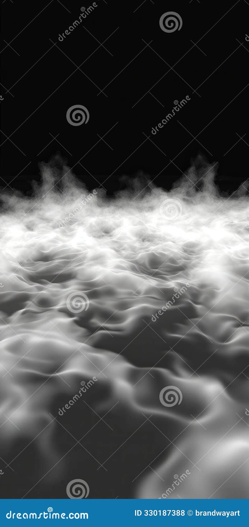 Fog Rolls Across a Dark Landscape in a Mysterious Setting Stock ...