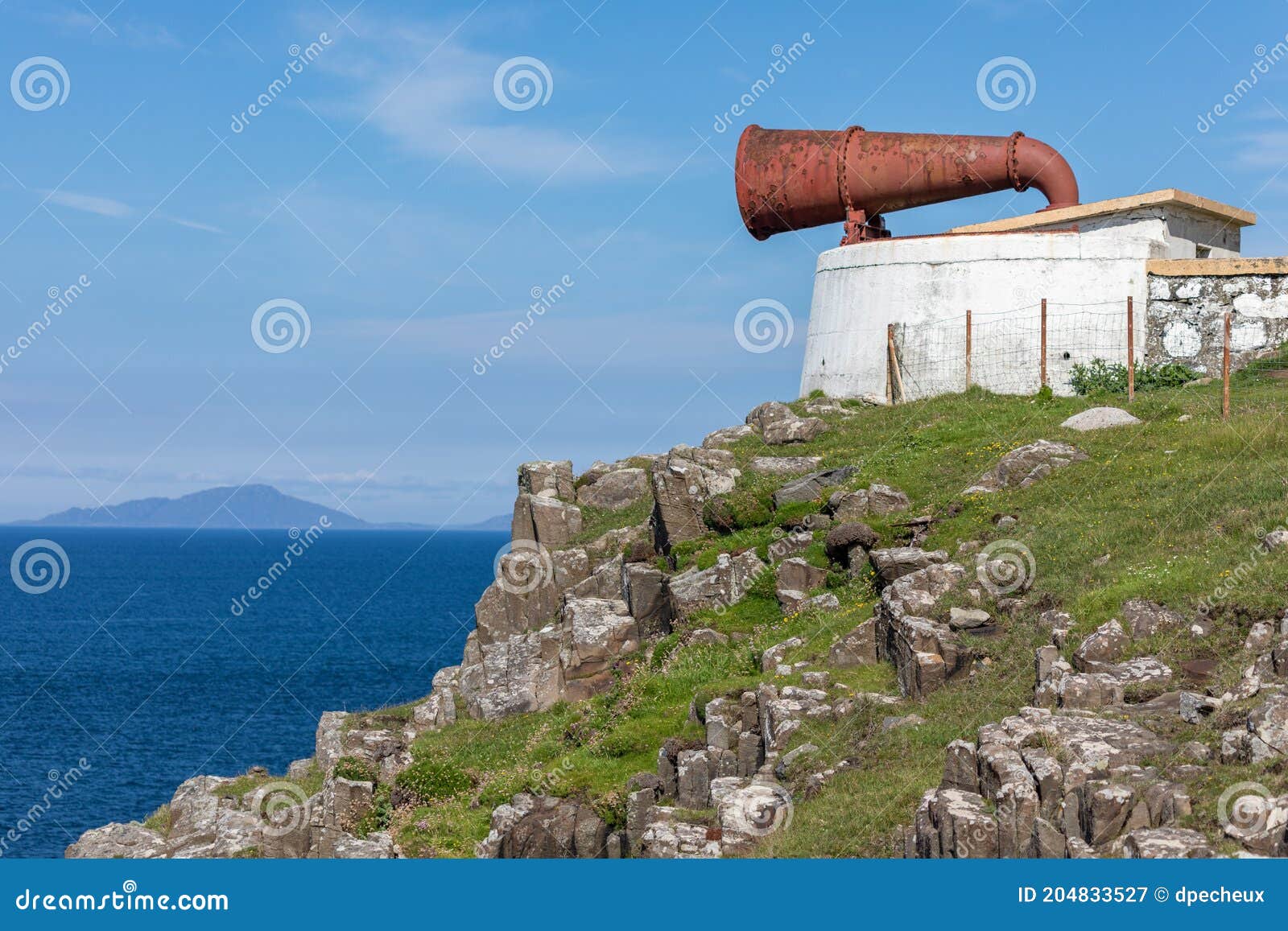 Fog Signal Isle of Skye stock image. Image of maritime - 204833527