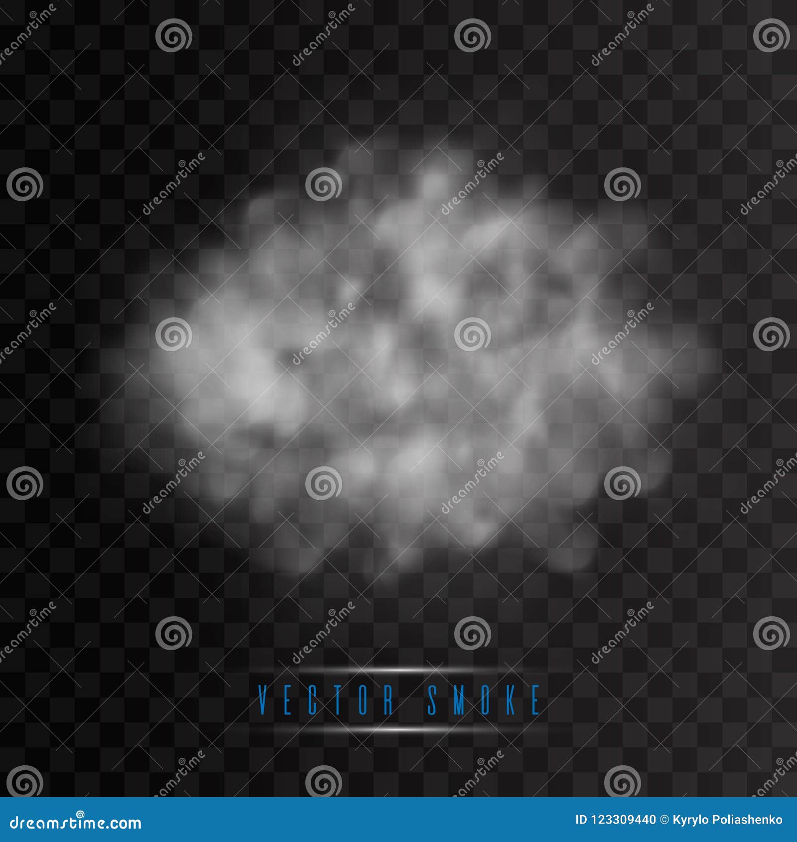 Smoke or cloud effect stock vector. Illustration of energy - 123309440