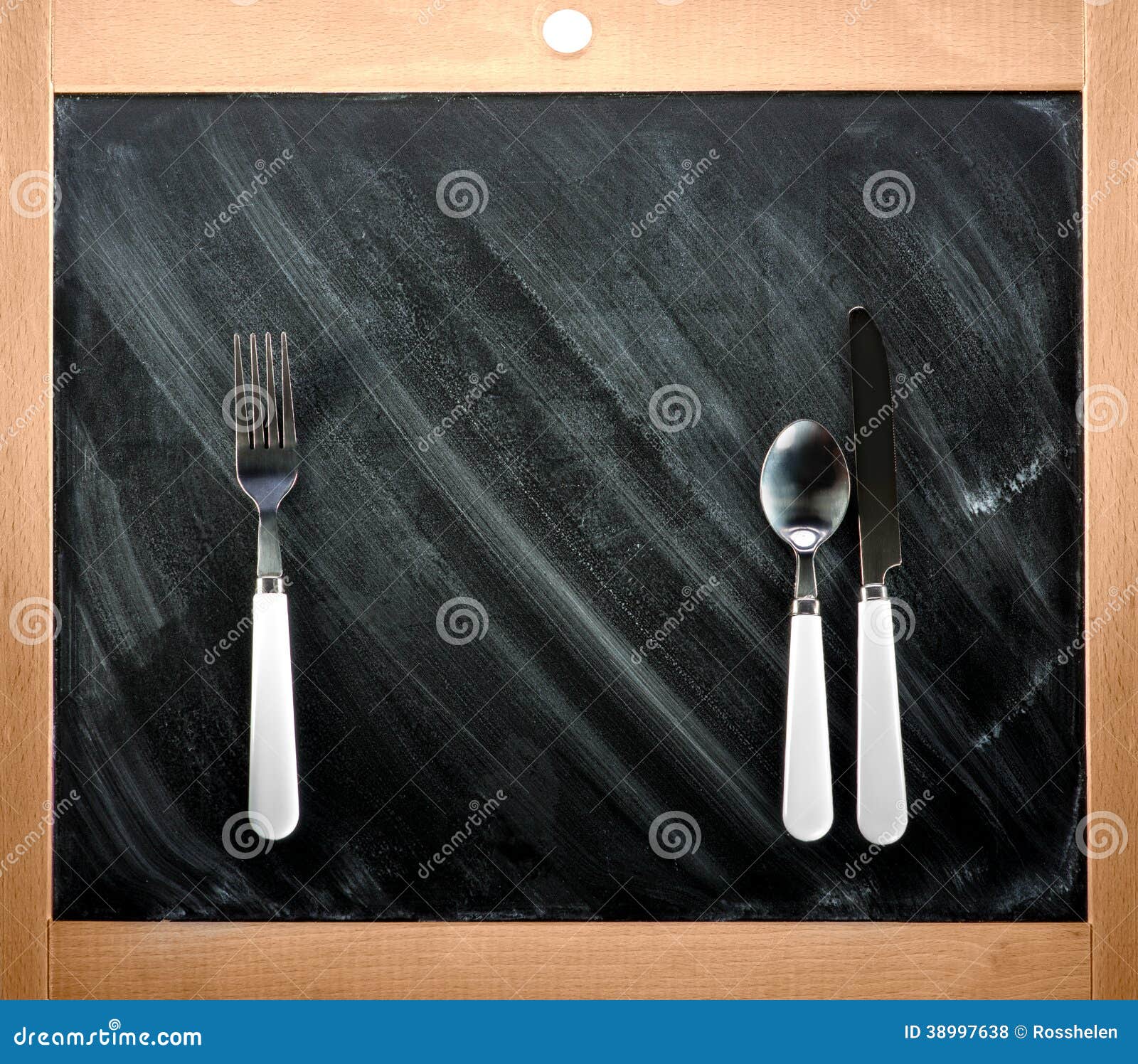 Fog, Spoon,knife on Chalkboard Stock Photo - Image of dish, concept ...