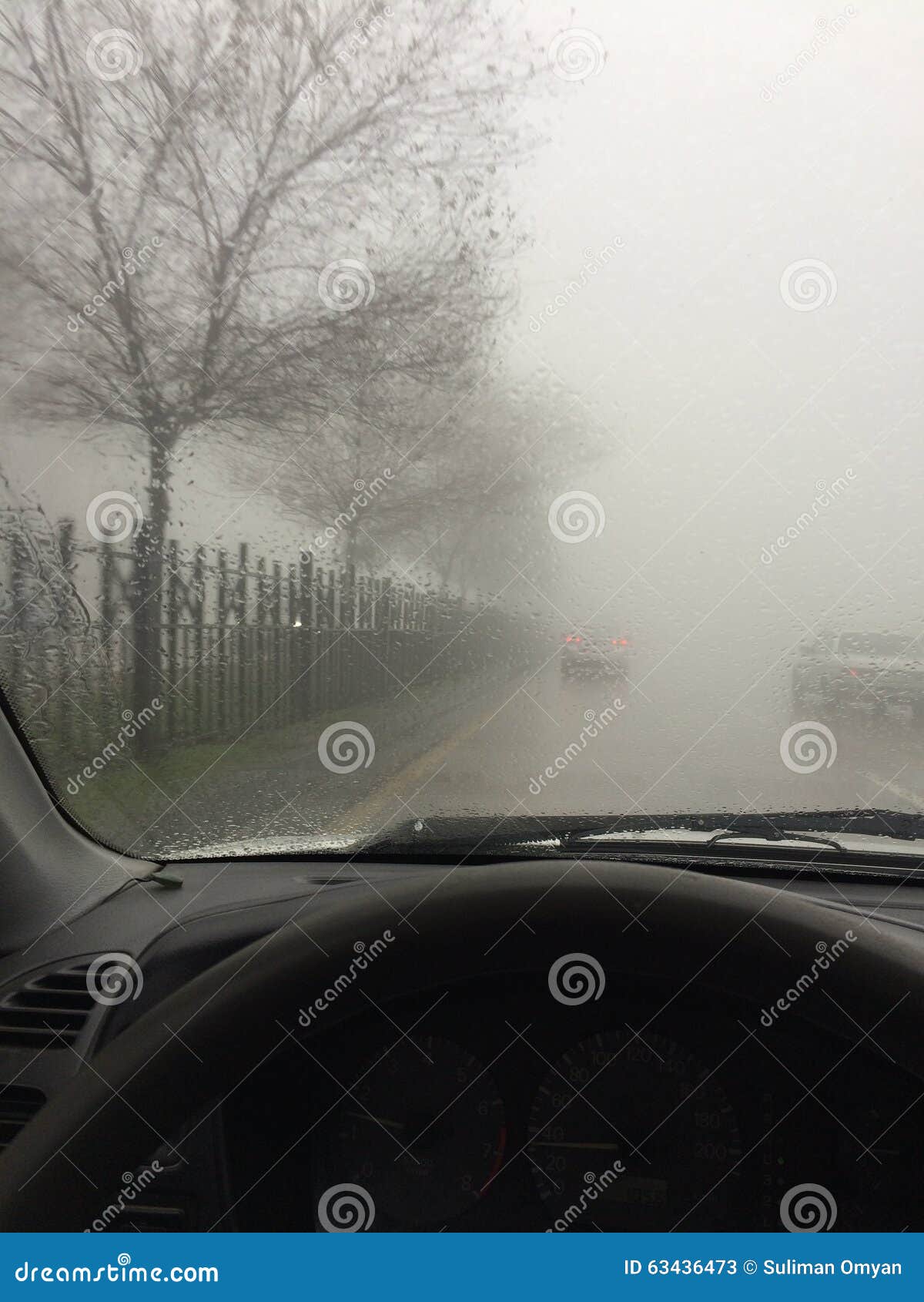 Fog in the street editorial stock photo. Image of winter - 63436473