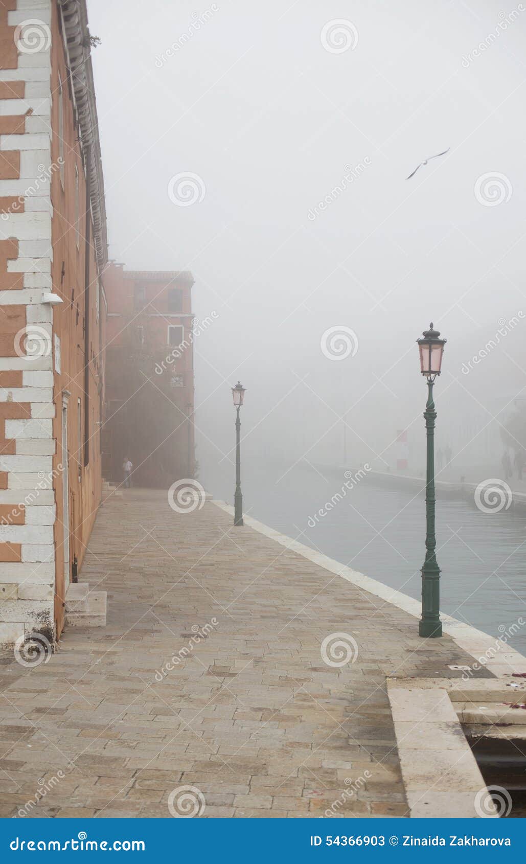 Fog in Venice stock image. Image of bridge, humidity - 54366903
