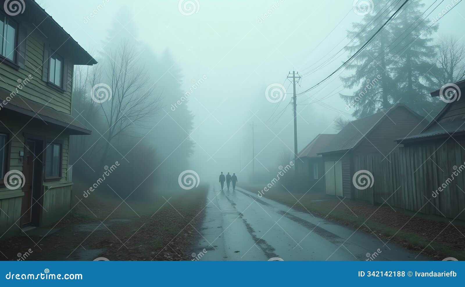 Fog through and Wilderness Environments Ai Generated Stock Illustration ...