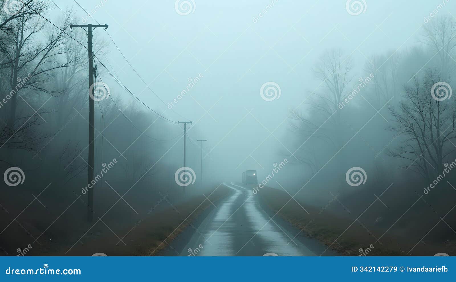 Fog through and Wilderness Environments Ai Generated Stock Illustration ...