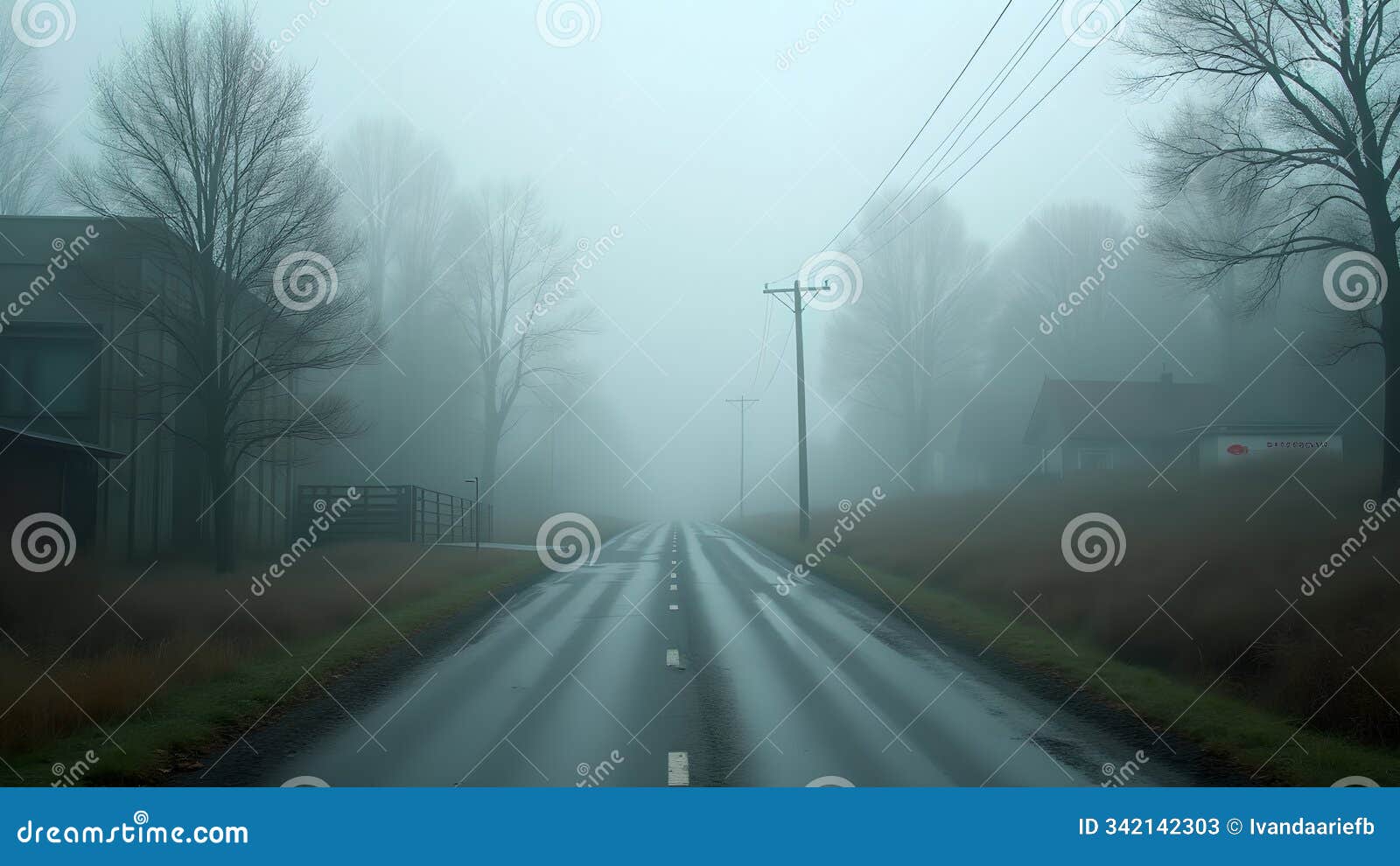 Fog through and Wilderness Environments Ai Generated Stock Illustration ...