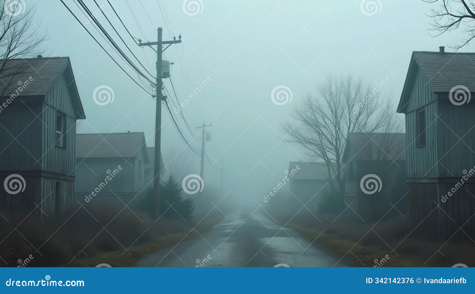 Fog through and Wilderness Environments Ai Generated Stock Illustration ...