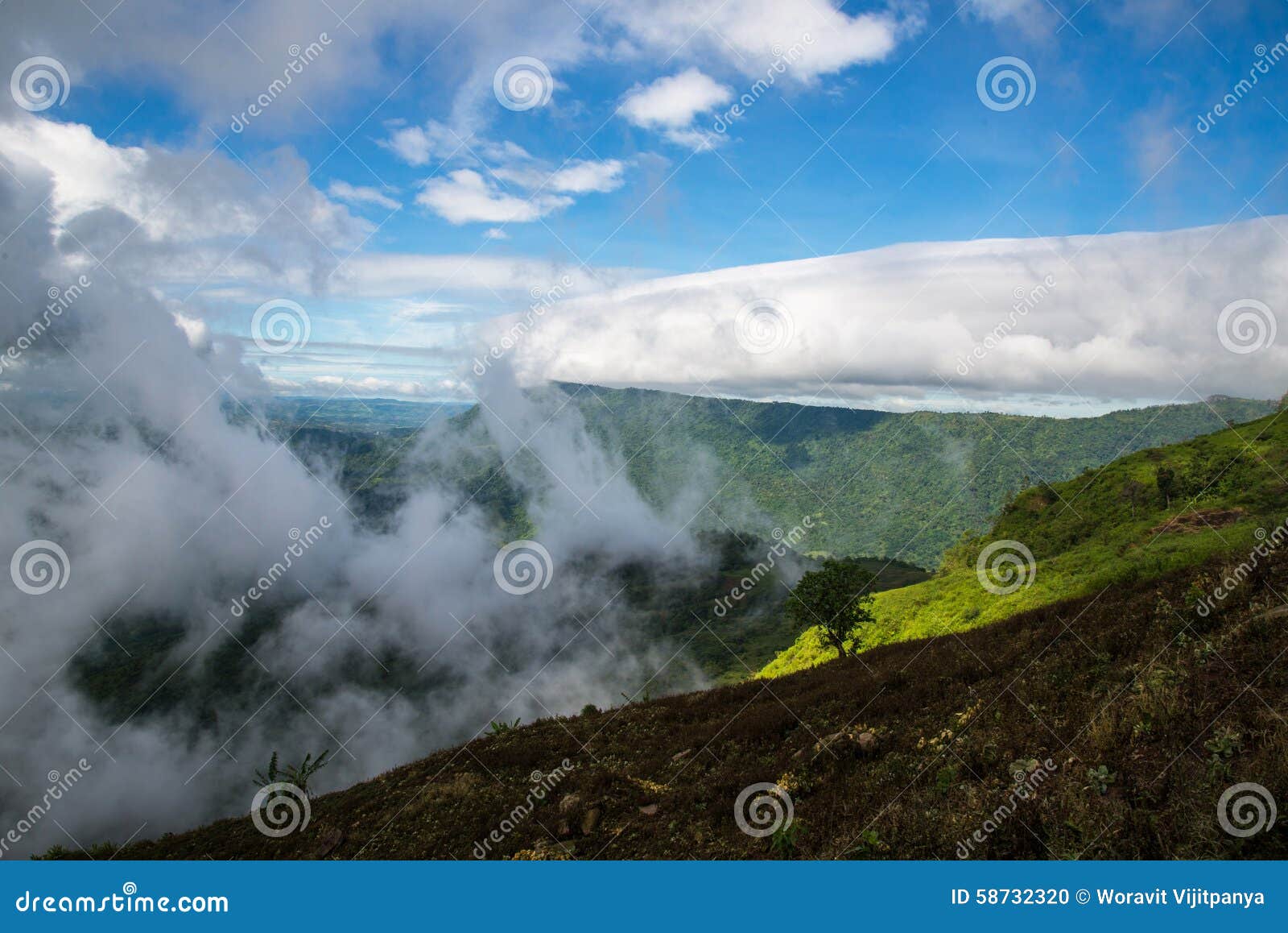 Fog Wind flow stock photo. Image of long, cloud, beautiful - 58732320