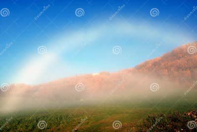 Fogbow stock photo. Image of country, nature, italy, europe - 12163040