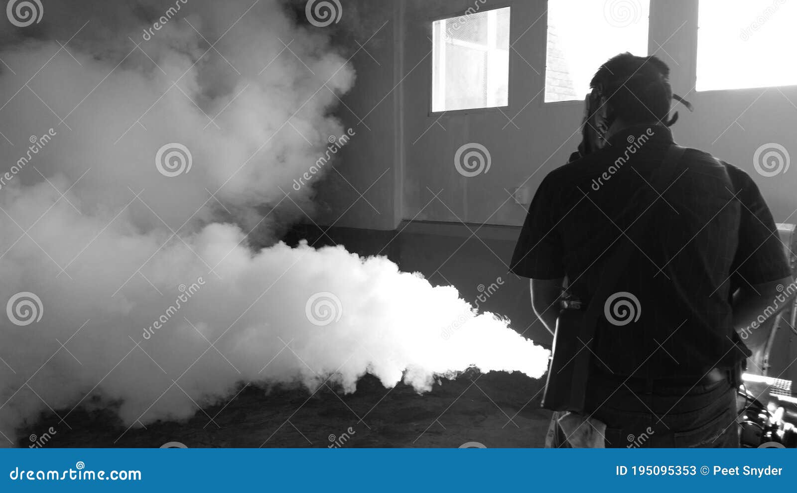 Fogging Machine in a Factory Stock Image - Image of lighting, cloud ...