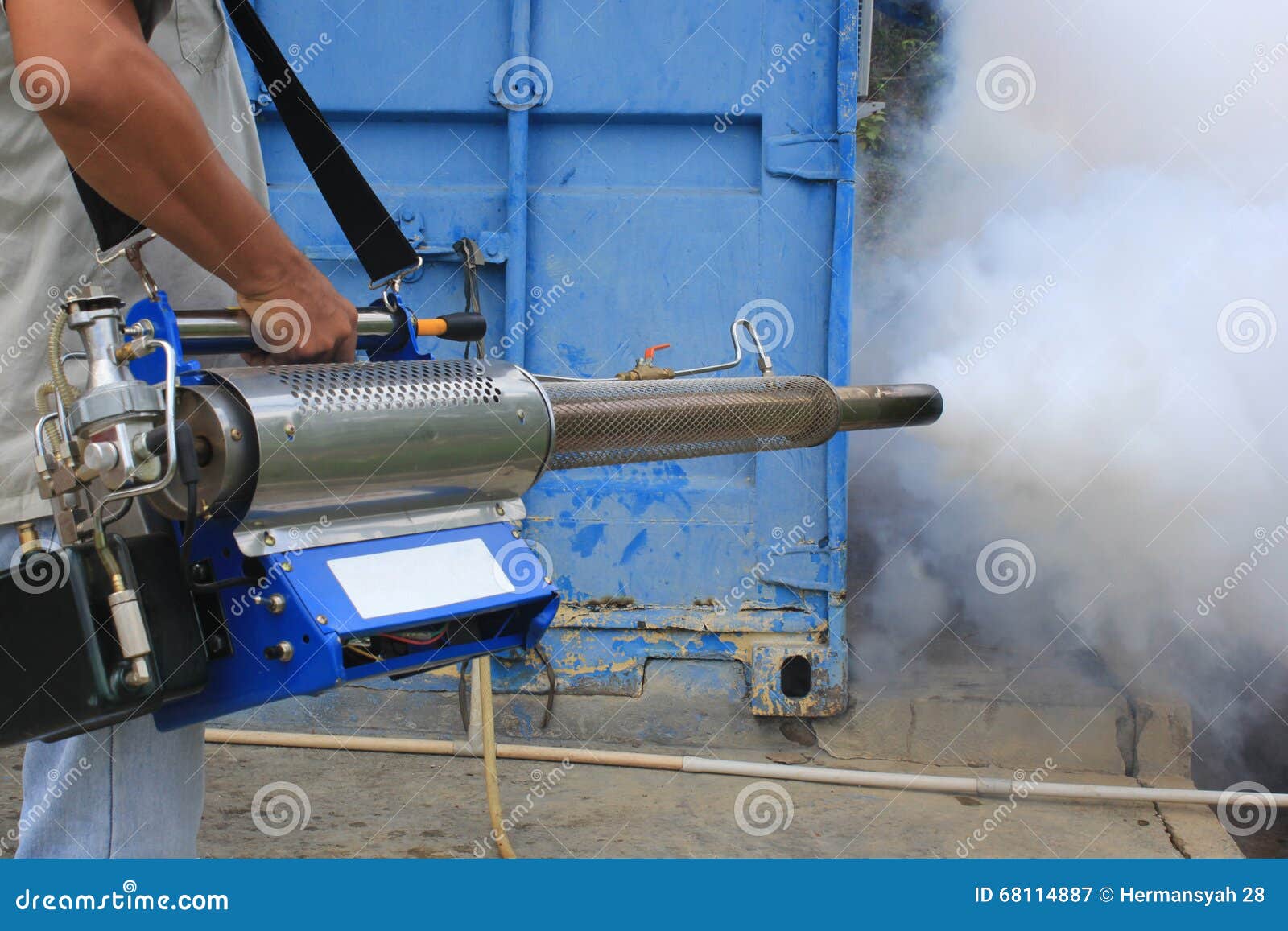 Fogging prevent dengue stock image. Image of dengue, fogging - 68114887